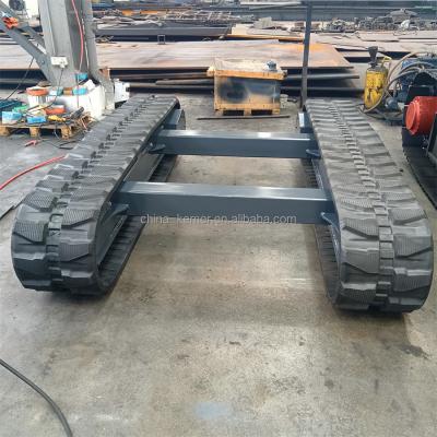 China Deel nr. KRT1500 Chassis voor graafmachines met rubberen spoor 5 ton voor industriële toepassingen Te koop