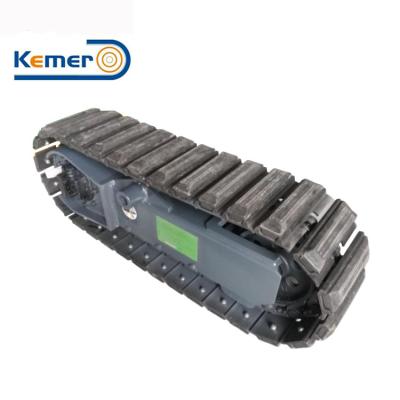 Cina Video supporto tecnico dopo il servizio Sottocarro Mini Crawler in acciaio con cuscinetti di gomma in vendita