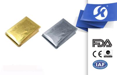 China Golden / Silver Hospital Medical Transport Stretchers Emergency Foil Blanket for sale