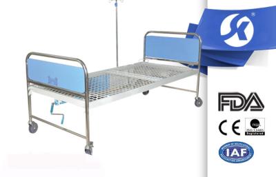 Cina Letto di ospedale manuale pratico moderno dell'acciaio inossidabile con le macchine per colata continua di silenzio in vendita