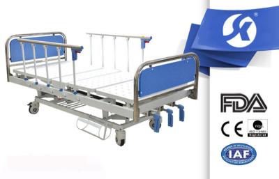 Cina Letto di ospedale manuale storto tre, letto di ospedale pediatrico della testa dell'acciaio inossidabile in vendita