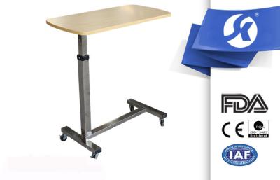 China Folding Hospital Serving Overbed Table Desk Hospital Patient Use for sale