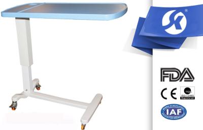 China Adjustable Double Sided Hospital Food Table / Hospital Bedside Table for sale