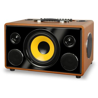 China 80W Portable Bluetooth Speaker 45Hz - 20KHz With Handle 2 Microphone for sale