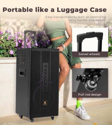 China Wireless Touch Screen Android System Karaoke Speaker Crystal Clear for sale