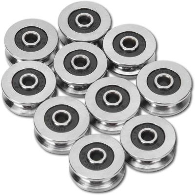 China 625 High Friction Plastic Ball Bearings U-Shaped Rubber Bearing Seals Type ZZ 5*16*5mm for sale