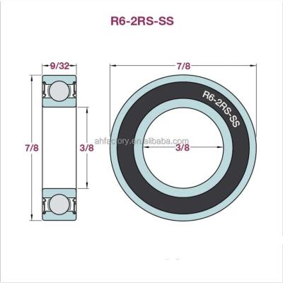 Cina Leggio imperiale in miniatura R6-2RS C3 Liberamento 3/8