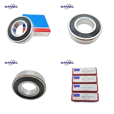 Cina Dimensione del foro 0 30 mm S K F Cuscinetti a sfera a scanalatura profonda 6206-2RS1/C3 per prestazioni in vendita