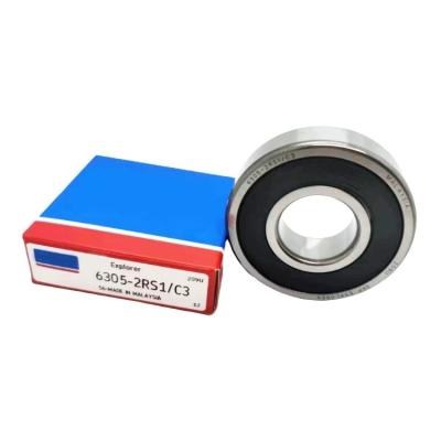 Cina Cuscinetti a sfera a scanalatura profonda 6305-2RS1/C3 Cuscinetto in miniatura per strutture a fila singola in vendita