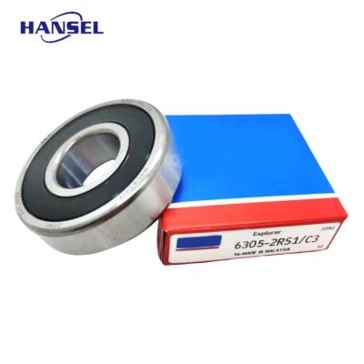 Cina Cuscinetti a sfera a scanalatura profonda 6305-2RS1/C3 Cuscinetto in miniatura per strutture a fila singola in vendita