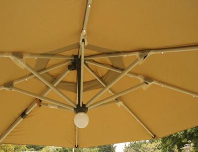 Cina Parasole telecomandato del patio dell'ombrello della spiaggia dell'ombrello doppio 150cm di alluminio del parasole in vendita