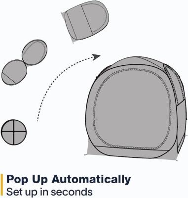 Cina 160*160*160CM Tenda di campeggio trasparente all'aperto con telaio in acciaio resistente Protezione UV poliestere in vendita
