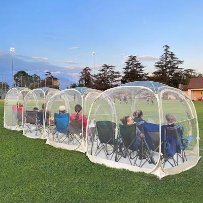 Cina 160*160*160CM Tenda di campeggio trasparente all'aperto con telaio in acciaio resistente Protezione UV poliestere in vendita