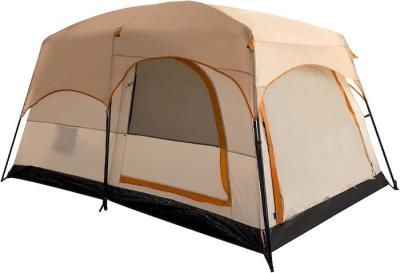 China 4-persona 3.3*2.1*1.85M al aire libre todo tiempo Khaki impermeable recubierto de poliéster 2-House Design tienda de campamento en venta
