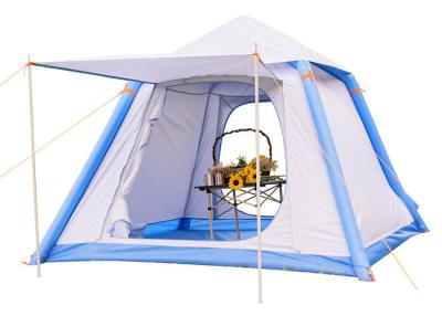 중국 야외 캠핑 듀얼 컬러 방수 210D 듀얼 레이어 공기 채워진 텐트 판매용