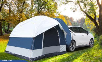 Cina 2 persone 250*250*200CM impermeabile PU2000MM rivestito blu 210D poliestere tenda da tetto all'aperto SUV Pick Up Shelter in vendita