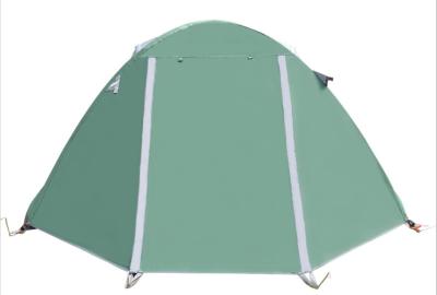 China Outdoor Camping Tent 210*180*130cm Orange Color 210D Polyester Ripstop PU2000mm Coated for Snowfield and Family Event for sale