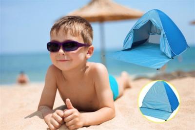 China Outdoor Camping Tents Automatic Pop Up Beach Tent Plus Size Silver Coated 190T Polyester 165*200*130cm Sunproof With UV 50 for sale