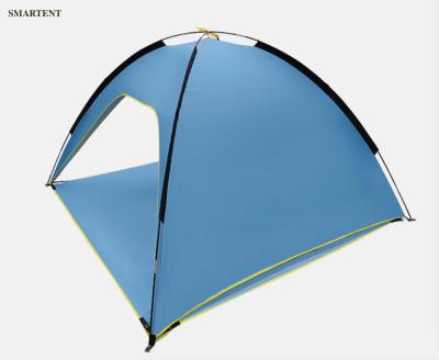 Cina Riparo all'aperto rivestito d'argento blu 210X210X130cm della spiaggia di pop-up del poliestere delle tende di campeggio 190T in vendita