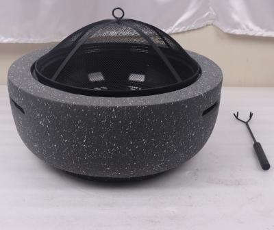 Cina Il braciere di pietra del barbecue del MgO ha dipinto il fuoco d'acciaio Pit Cool Camping Accessories 59.5X34.5cm in vendita