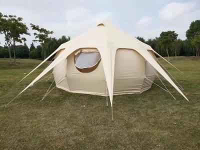 Cina 300*300*200CM 5M 280GSM Beige impermeabile rivestito di cotone Lotus Design Glamping Outdoor Camping Tent in vendita