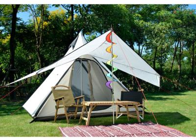 Cina Tenda indiana all'aperto 320X260X200CM di Yurt di tepee delle tende di campeggio della tela bianca del cotone in vendita