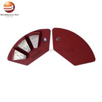 China Sector Shape Three Segment Diamond Grinding Shoes for sale