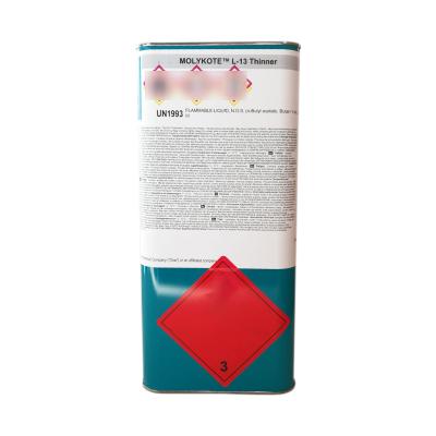 Китай Molykote L-13 Растворитель на основе растворителя для антифрикционных покрытий со сроком годности 60 месяцев и условиями хранения от 0°C до 40°C продается