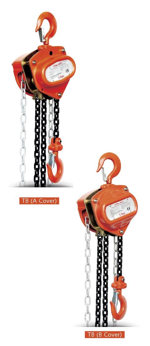 Grade 80 Alloy Steel CK Chain Pulley Blocks with a 4:1 ratio and 1 Tonne Chain Hoist