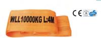 China 100% Polyester Endless Webbing Sling Single Layer 10 Ton Acid Resistant Lifting Sling for sale