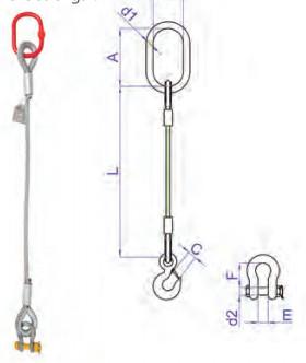 China Flemish Eye Sleeve Thimble Wire Rope Sling Assembly 1670 MPa Strength for sale