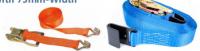 China 75mm Width Ratchet Tie Down Strap 2000kg Capacity Heavy Duty Polyester Webbing for sale