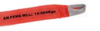 China Abrasion Resistant Flat Polyester Webbing Sling 5 Ton Lifting Capacity UV Resistant for sale