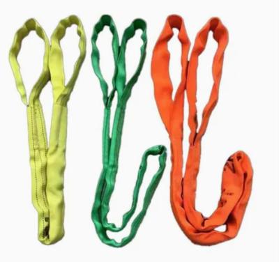 China 2 Tonne Oog & Oog Polyester Ronde Sling Heavy-Duty Lifting Solutions 1-10m Lengtes Te koop