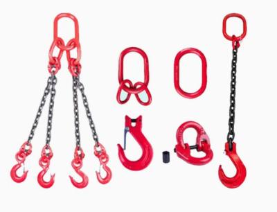 China Zware hijsketting met hijsband – Grade 80 gelegeerd staal | WLL 21.200 kg Te koop