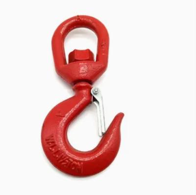 China A320 Galvanized Chain Crane Hoist – US Type 320A Alloy Steel Drop-Forged Locking Lifting Hook with Safety Latch for sale