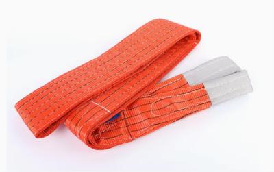 China High-Performance Flat Single Double Ply Polyester Webbing Sling For Superior Lifting Safety for sale