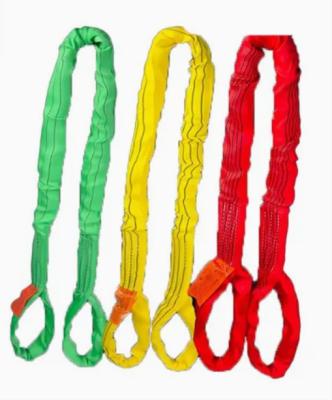 China 1-5 Tonne Eye & Eye Polyester Round Sling Heavy-Duty Lifting Solution for sale