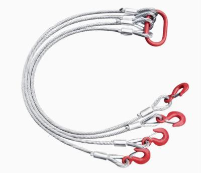 China Galvanized 4 Leg Steel Core Steel Wire Rope Lifting Sling: Superior Strength & Safety for Heavy-Duty Lifting for sale
