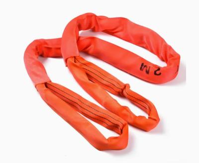 China CE Certified 5-Ton Soft Polyester Round Sling: The Ultimate Solution for Heavy Machinery Lifting for sale