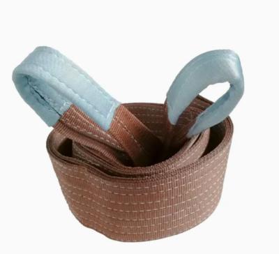 China 6t Load Capacity Double Flat Polyester Webbing Sling - UV and Chemical Resistant Lifting Belt for sale