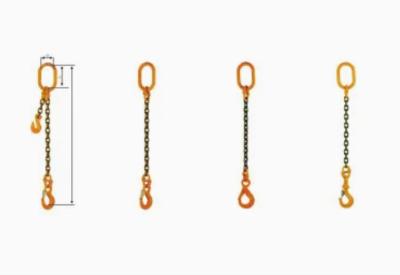China G80 Alloy Steel Lifting Rigging: Premium 1-4 Leg Chain Slings for Heavy Industry for sale