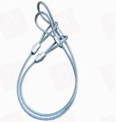 China 5-Ton Single Leg Wire Rope Sling with Rings & Thimbles: Premium Lifting Solution (for NZ, US, EU) for sale