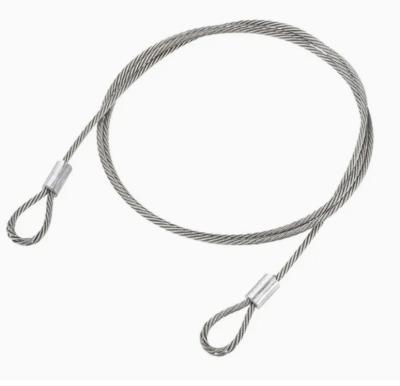 China Heavy-Duty Galvanized Steel Wire Rope Sling with Customizable Lengths for Industrial Lifting for sale