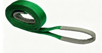 China 2t Double Flat Eye to Eye Lifting Belt – Polyester Webbing Sling for sale