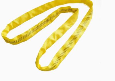 China China Factory 3t Lifting Hoisting Cargo Yellow Strap Endless Round  Sling for sale