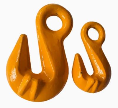 China G80 Drop Forged Painted Eye Grab Hook – Certified for Overhead Lifting (EU & US Standards) for sale