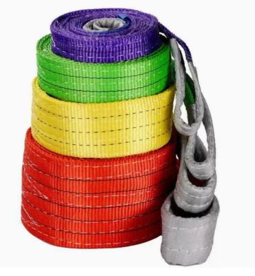 China 100% Polyester Flat Webbing Sling – Lightweight, High-Strength Cargo Lifting Solution for sale