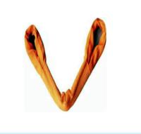 China 12 Tonne Polyester Endless Round Sling 10m EN 1492-2 Orange 53mm Diameter for sale