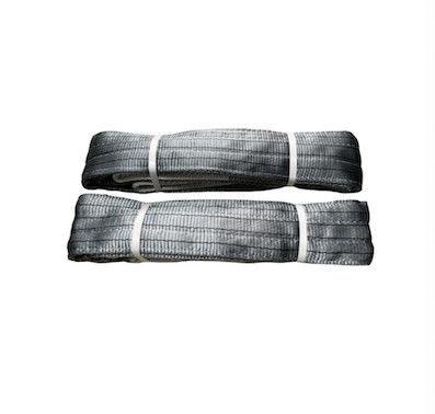 China 4Tonne 120mm width Single Layer Heavy Duty Lifting Straps gray polyester webbing sling for sale